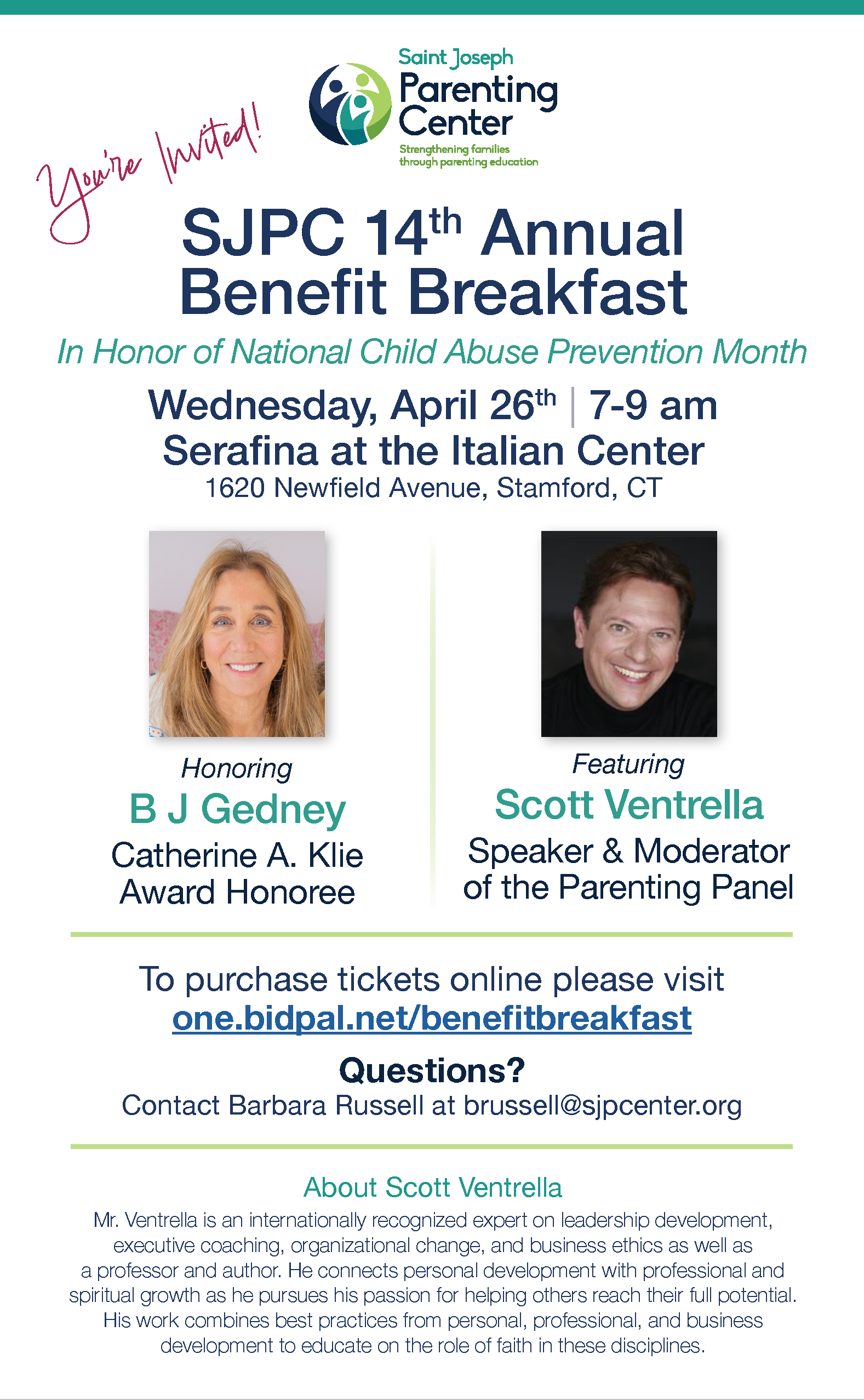 SJPC 2023 Annual Benefit Breakfast - Saint Joseph Parenting Center